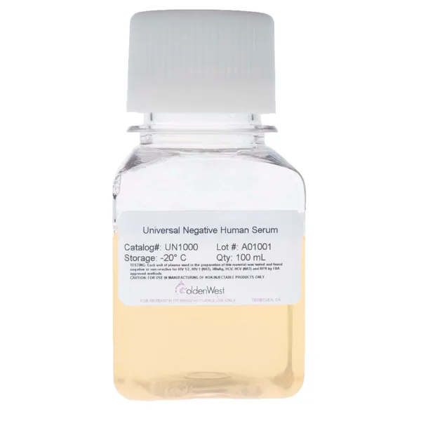 UN1000: Universal Negative Human Serum (Gamma Depleted Serum) | Veritas ...